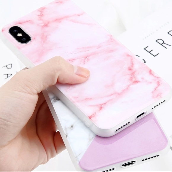 Accessories | Pink Marble Iphone X Xs Case | Poshmark